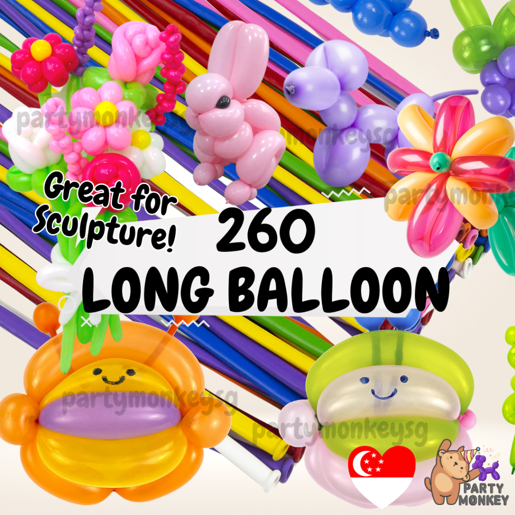 [SG Seller] 260 Long Balloon Twisting Balloon Sculpture Magic Balloons ...