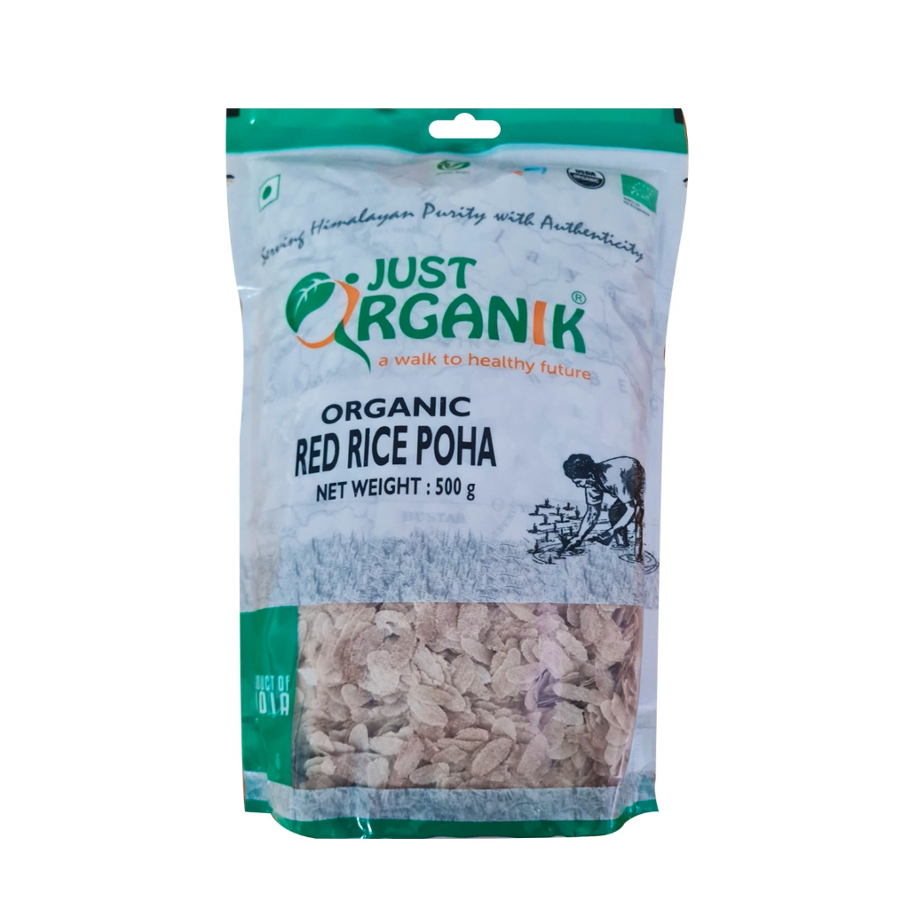 Just Organik Organic Red Rice Poha 500g | Shopee Singapore