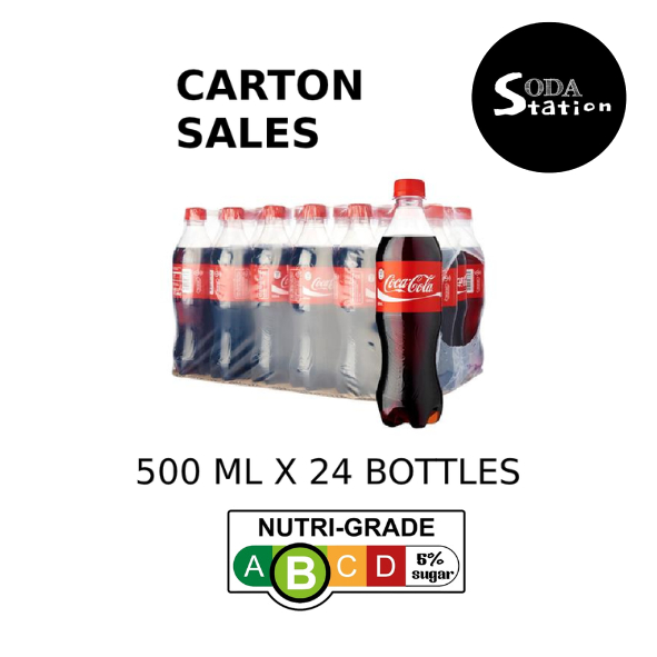 Coca Cola Original 500ml Bottle Drinks Carton Sales (24 bottles per ...