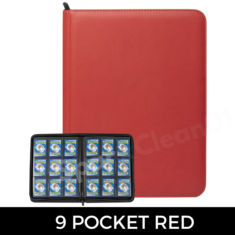 9 Pocket Zipper Binder 360 Slots | Zipper Album Zipfolio Pokemon Card ...