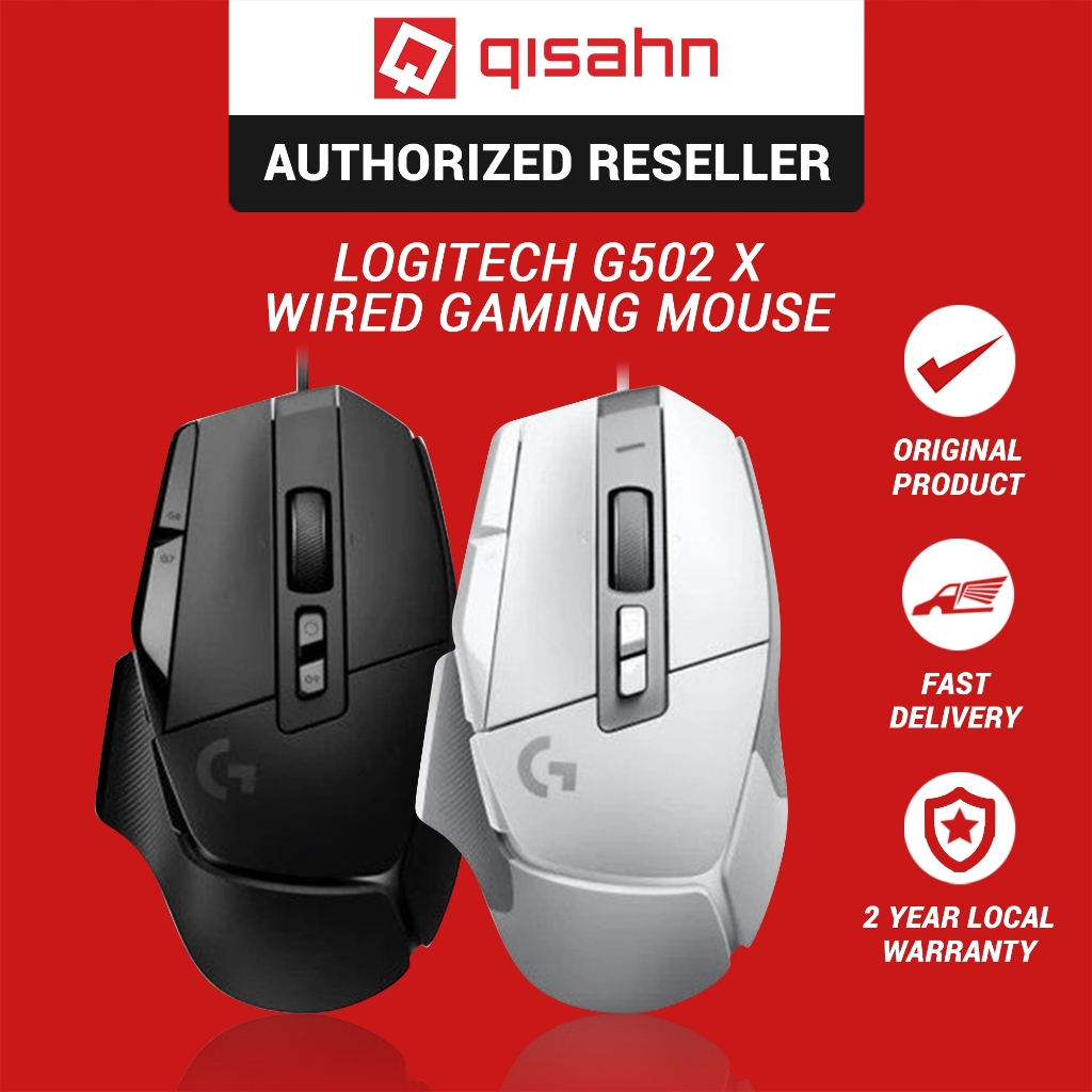 Logitech G502 X Wired Gaming Mouse (910-006140 & 910-006148) | Shopee ...