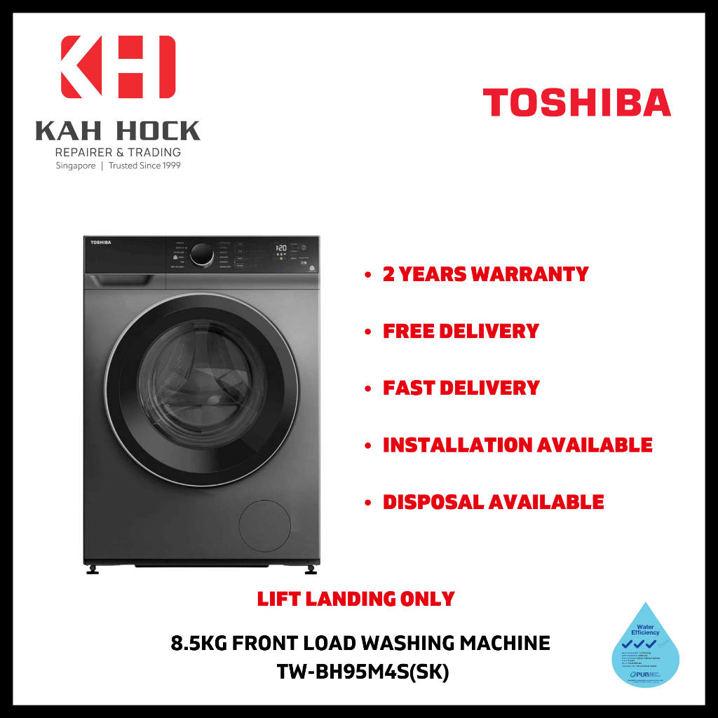 TOSHIBA TW-BH95M4S(SK) 8.5 FRONT LOAD WASHING MACHINE - 2 YEARS ...