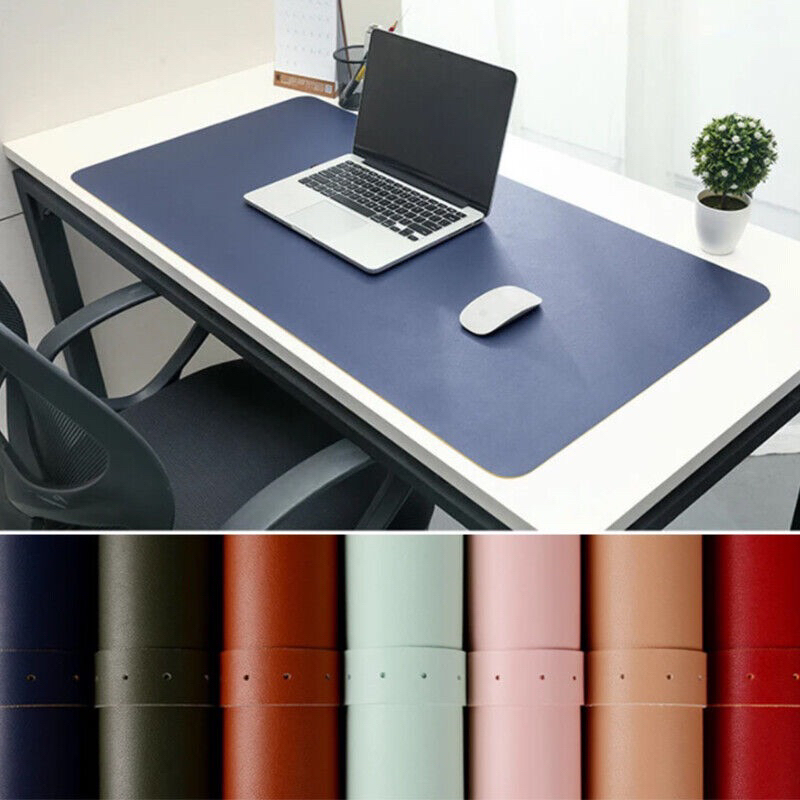 SG CHEAPEST - Desk Pad Office Desk Mat PU Leather Desk Laptop Work ...