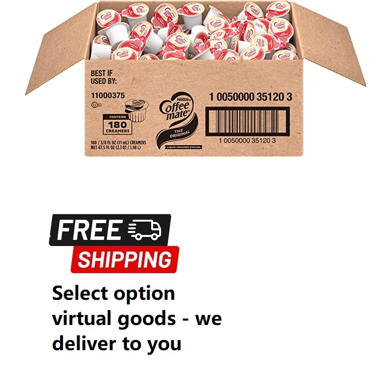 Nestle Coffee mate Coffee Creamer Capsule, Box of 180 Free Delivery ...