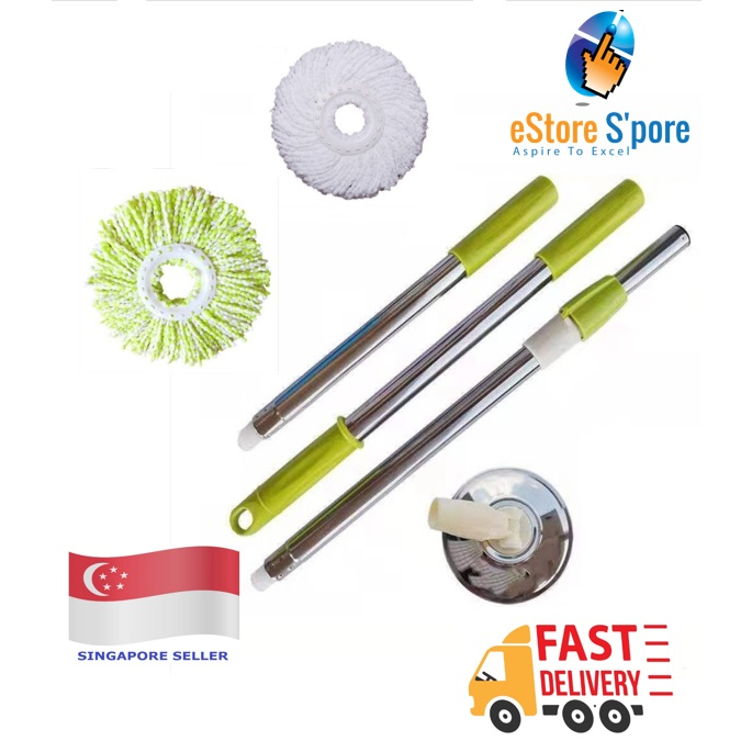1.54-metre Long Spin Mop Rod / Mop Pole/ Mop Stick. Multiple Colours ...