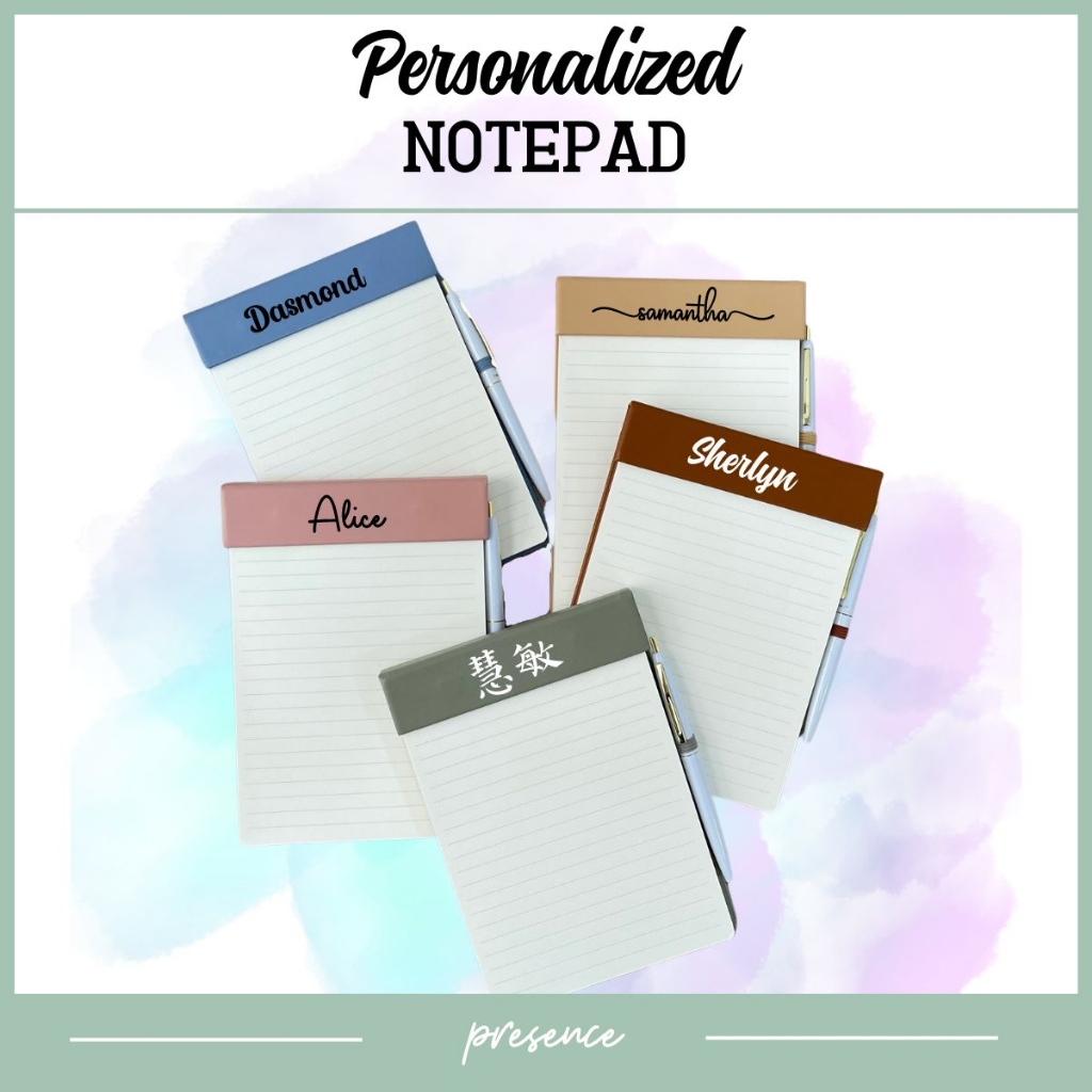 🇸🇬 Personalised A5 Notepad | Customised Writing Pad Notepad ...