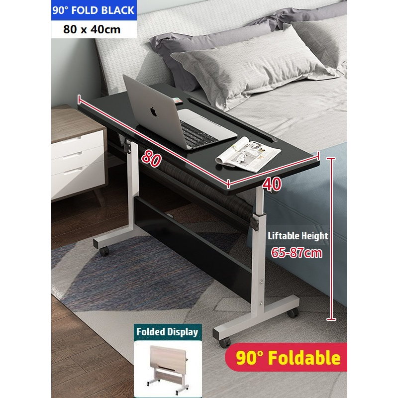 [SG Stock]60cm/80cm Folding Table/ Foldable Table/ Movable Laptop Table ...