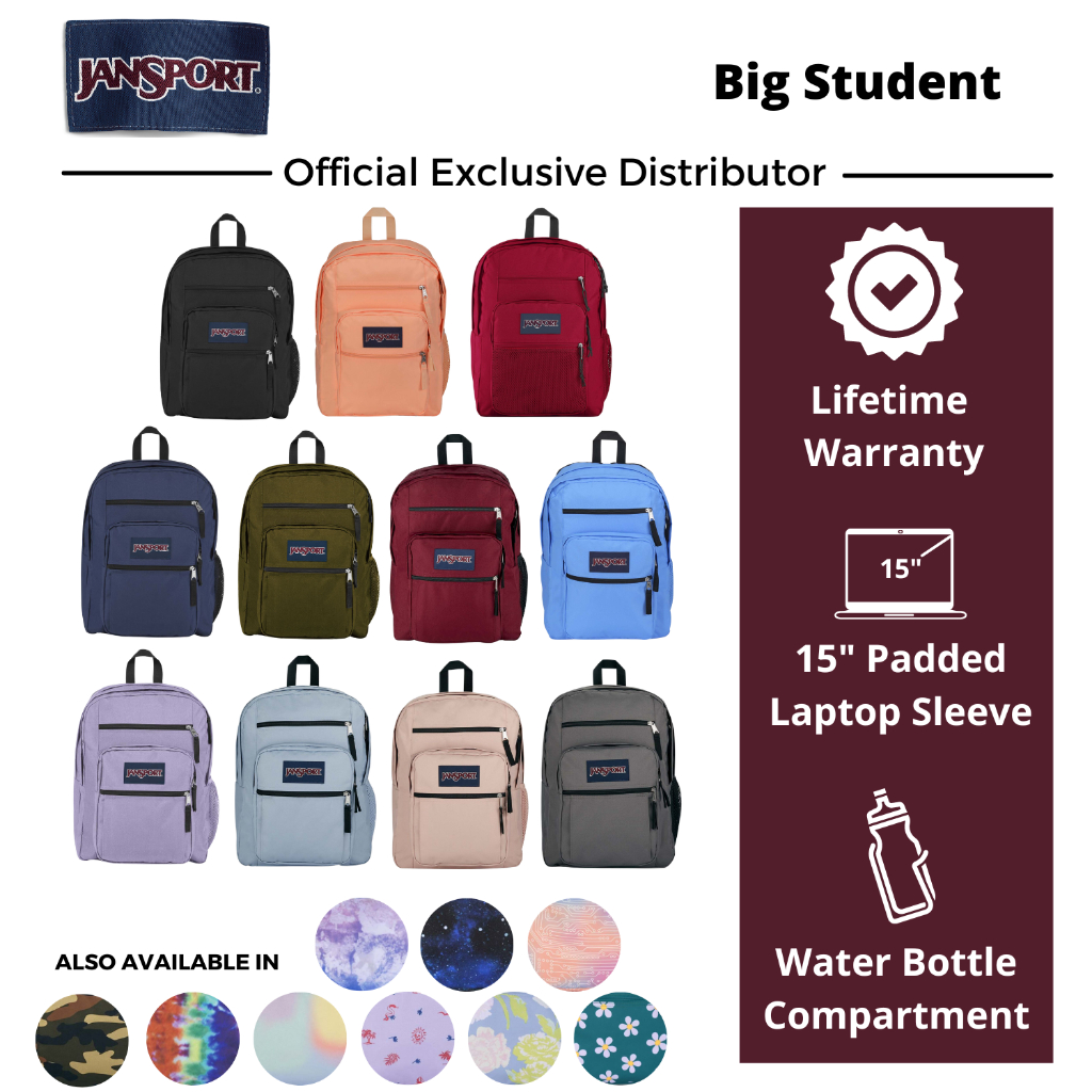 JanSport Big Student Backpack | Shopee Singapore