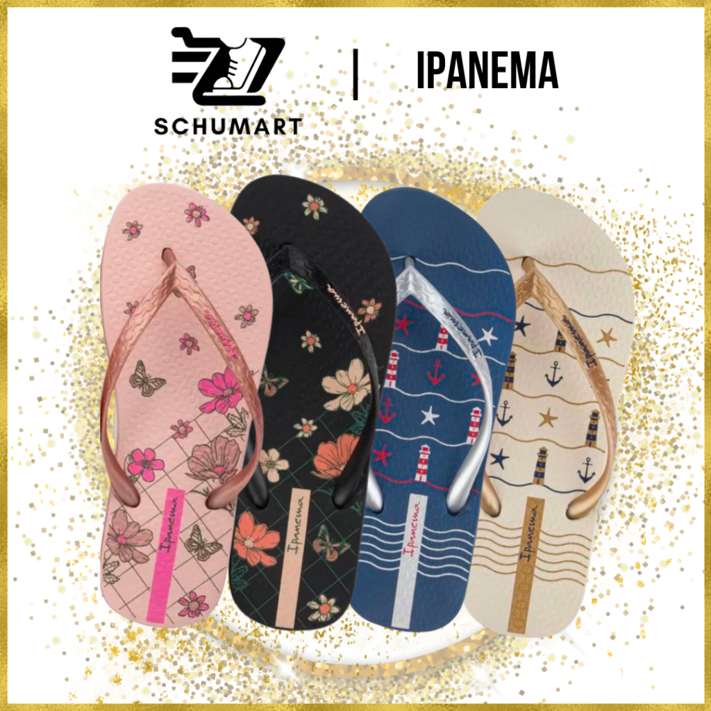 [BY SCHUMART] Ipanema Oasis Floral and Nautical Series Women Flip Flops ...