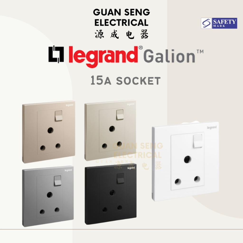 [SG Seller] Legrand Galion 15A Aircon Socket White Dark Silver ...