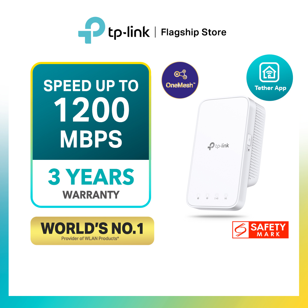 TP-LINK RE330 AC1200 Dual Band Wireless WiFi Range Extender/booster ...