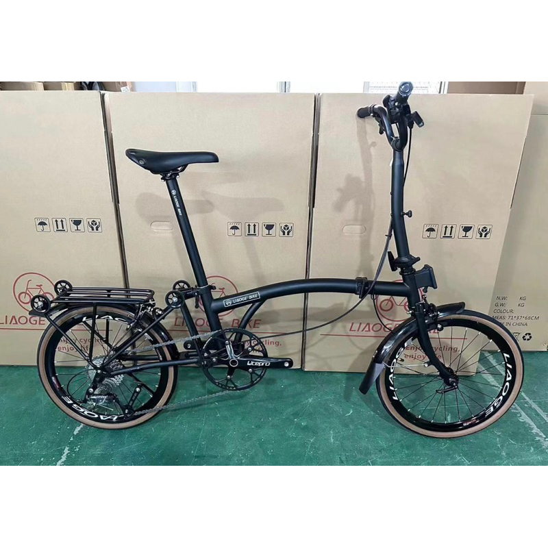 Liaoge888 trifold bike LATEST version 20 inch wheels 9speed compact ...