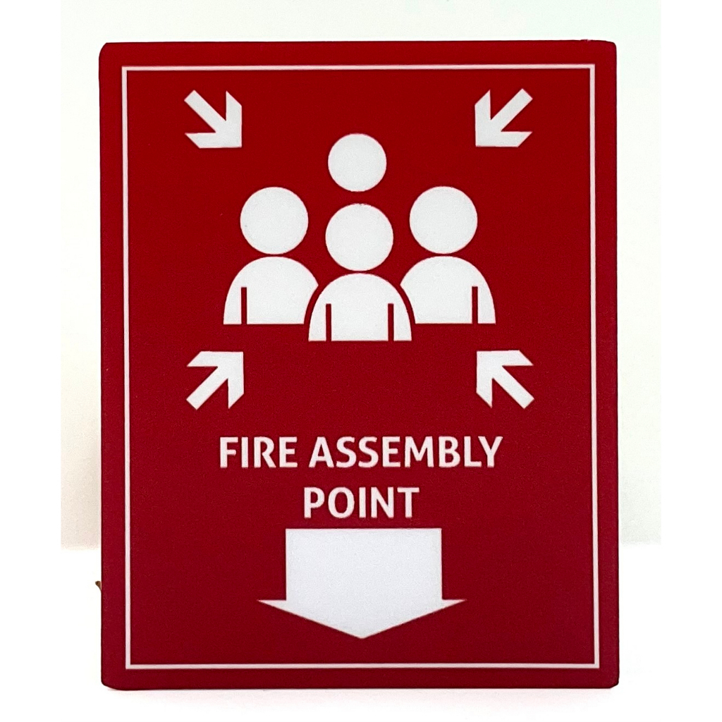 FIRE ASSEMBLY POINT SIGNAGE ( 80mm x 100mm ) | Shopee Singapore