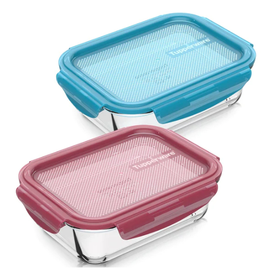 TUPPERWARE PremiaGlass Rectangular 1L **Oven and Mircrowave Safe ...