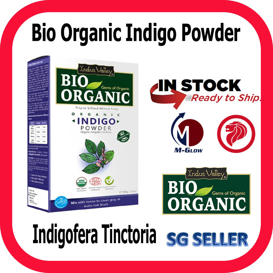 (SG Seller) Indus Valley Bio Organic Indigo Powder,100g | Shopee Singapore