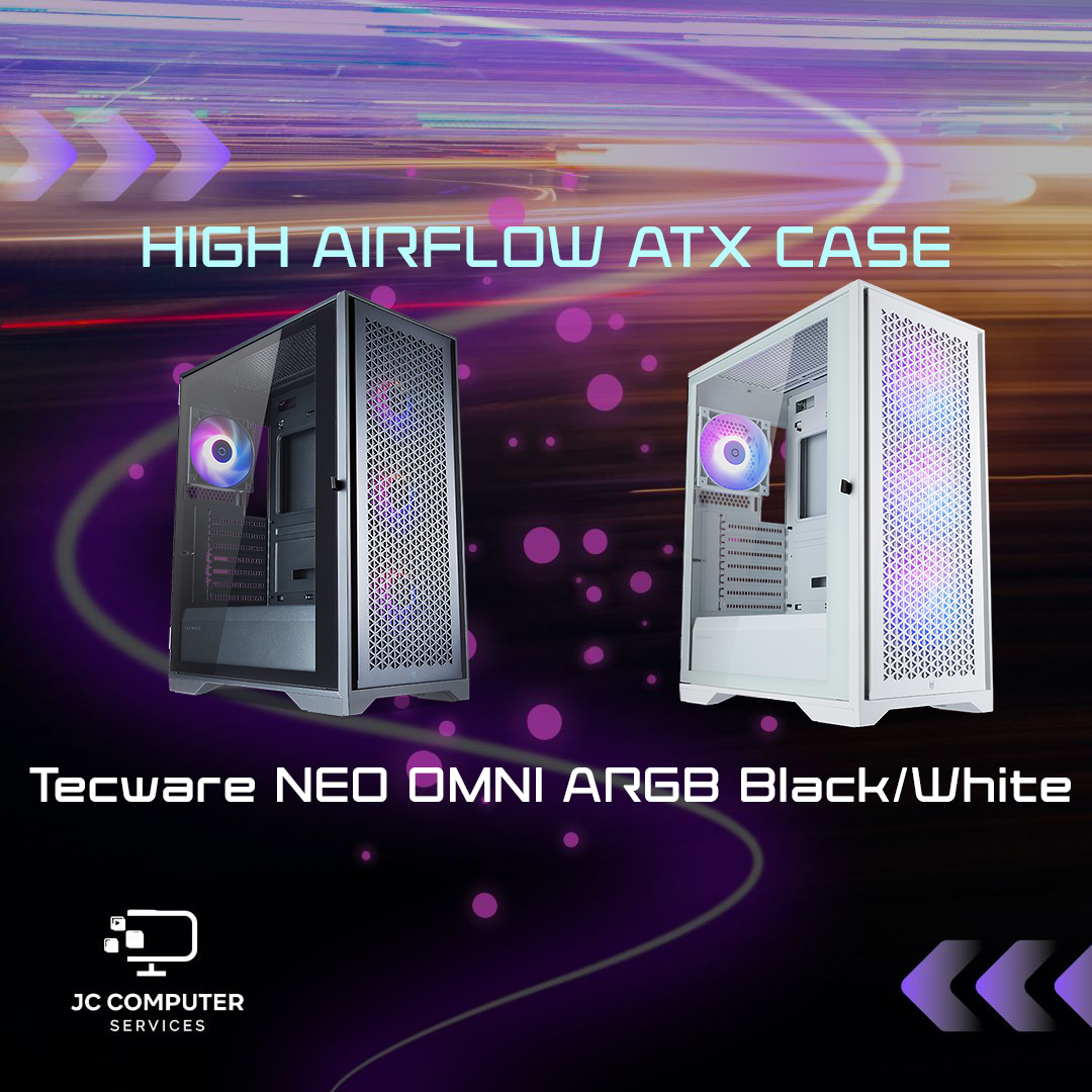 Tecware NEO OMNI ARGB Black White PC Computer Case Chassis | Shopee ...