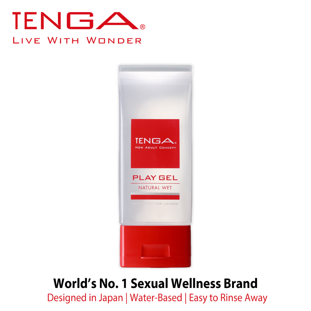 Tenga - Play Gel Natural Wet Water Based Lubricant | Realistic Moisture ...