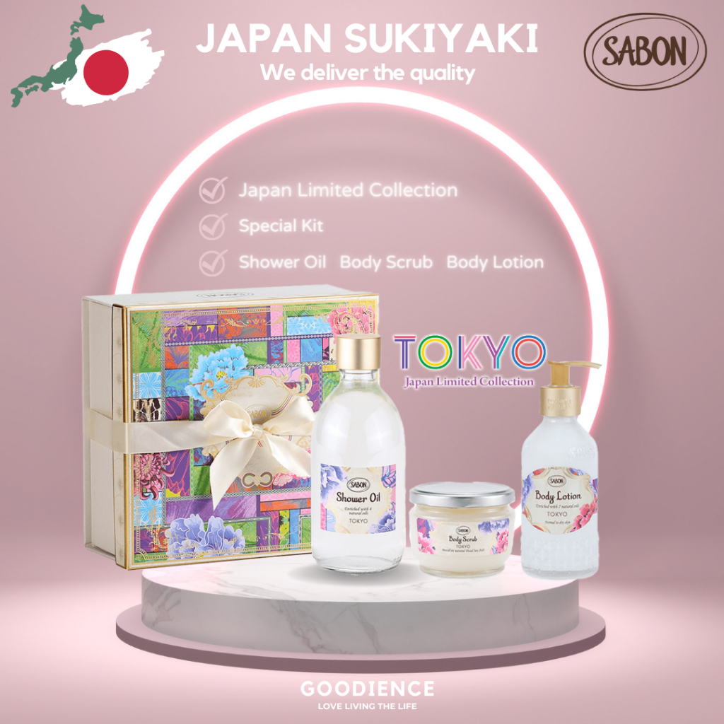 [Sabon] Limited Edition TOKYO Special Kit - Shower Oil 300ml / Body Scrub 320g / Body Lotion ...