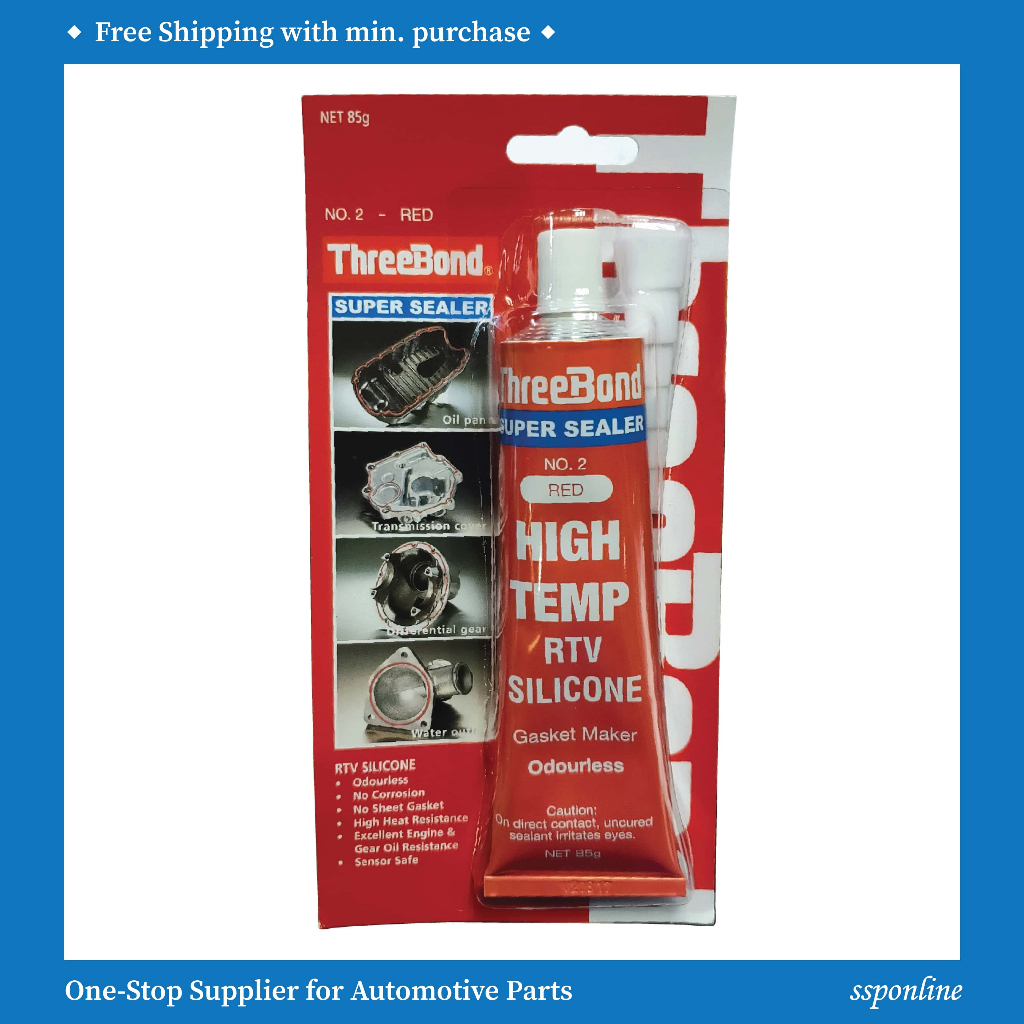 【OFFCIAL DISTRIBUTOR】Threebond No. 2 Super Sealer RTV Silicone Red 85g ...