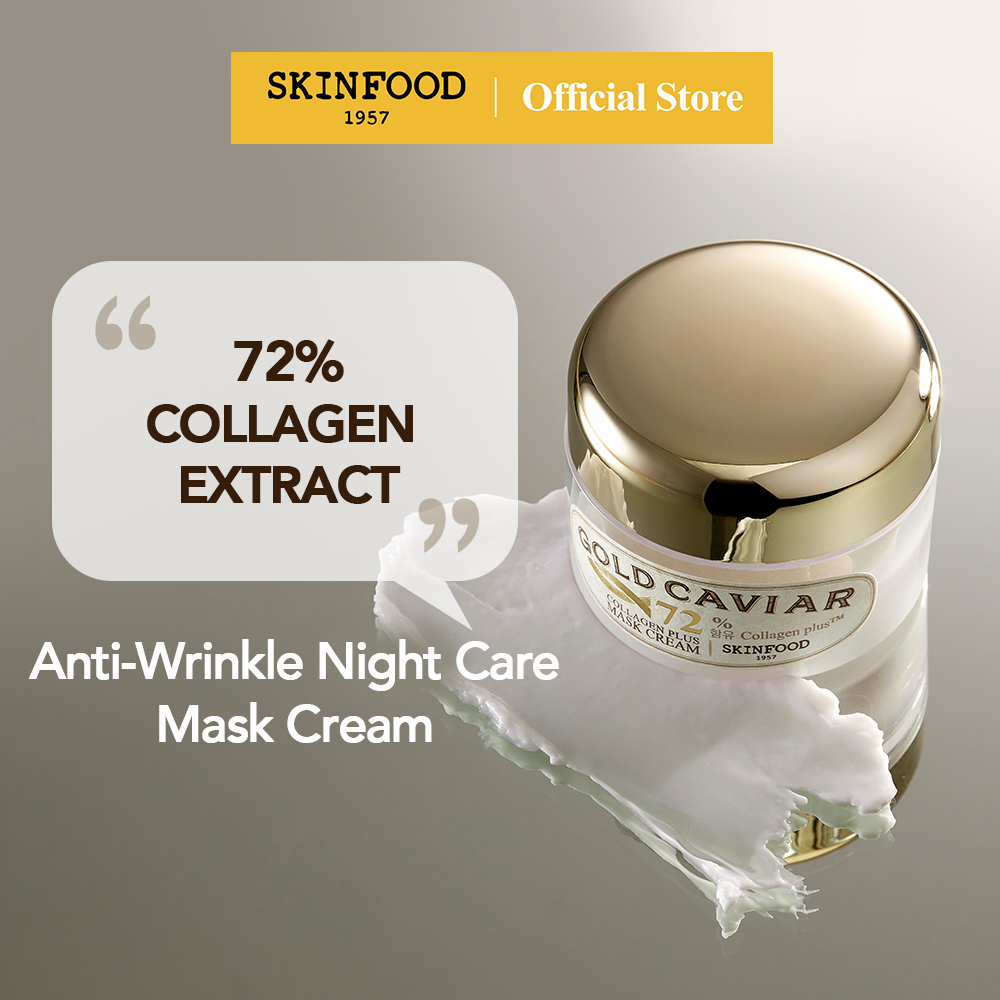 [SKINFOOD Official] Gold Caviar Collagen Plus Mask Cream 50g / 72% ...