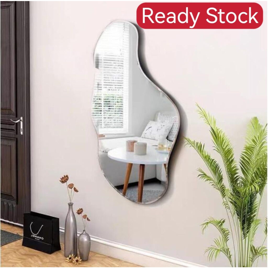 M014 Minimalist Mirror, Irregular shape frameless Mirror | Shopee Singapore