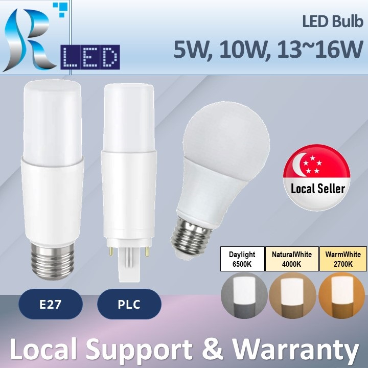LED Bulb - 220V - Stick / A15 / A19 - E14 / E27 - 5W 10W 13W 15W 16W | Shopee Singapore