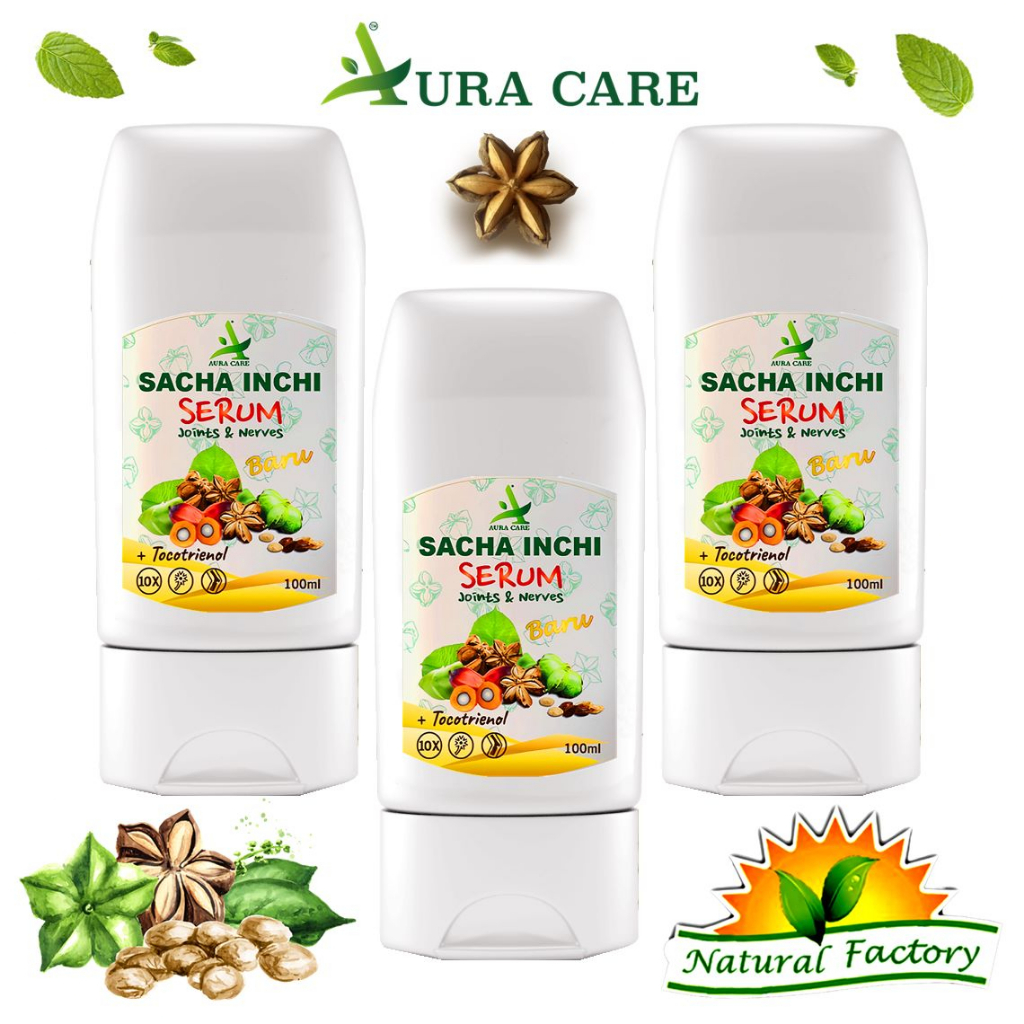 Official Store AURA CARE Sacha Inchi Oil Serum / Massage Serum with Tocotrienol Zemvelo Sacha ...