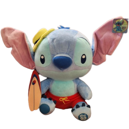 Disney Stitch in Beach Outfit with Surfboard Plush Gift Toy (20th ...