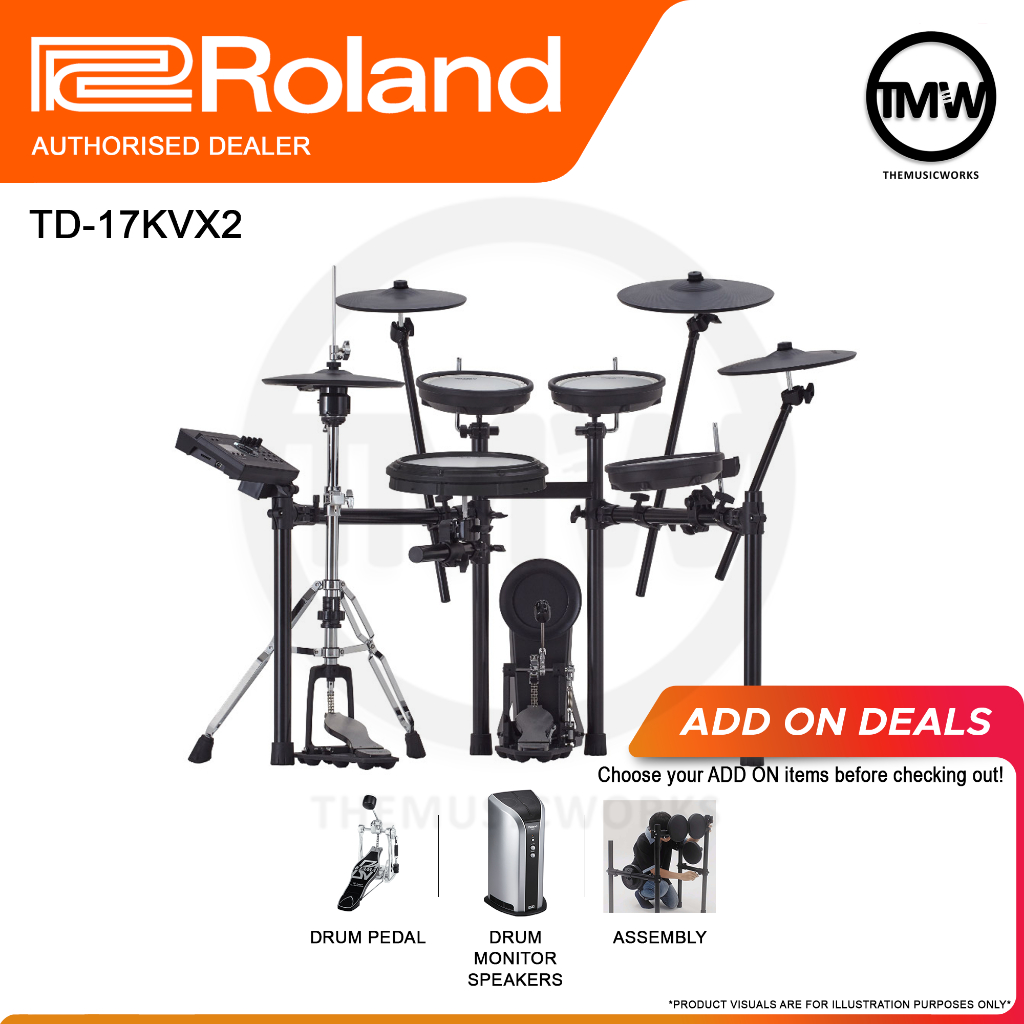 Roland TD-17KVX2 Electronic Drums Set TD-17 V-Drums Module TD17KVX2 [LIMITED STOCK] | Shopee ...
