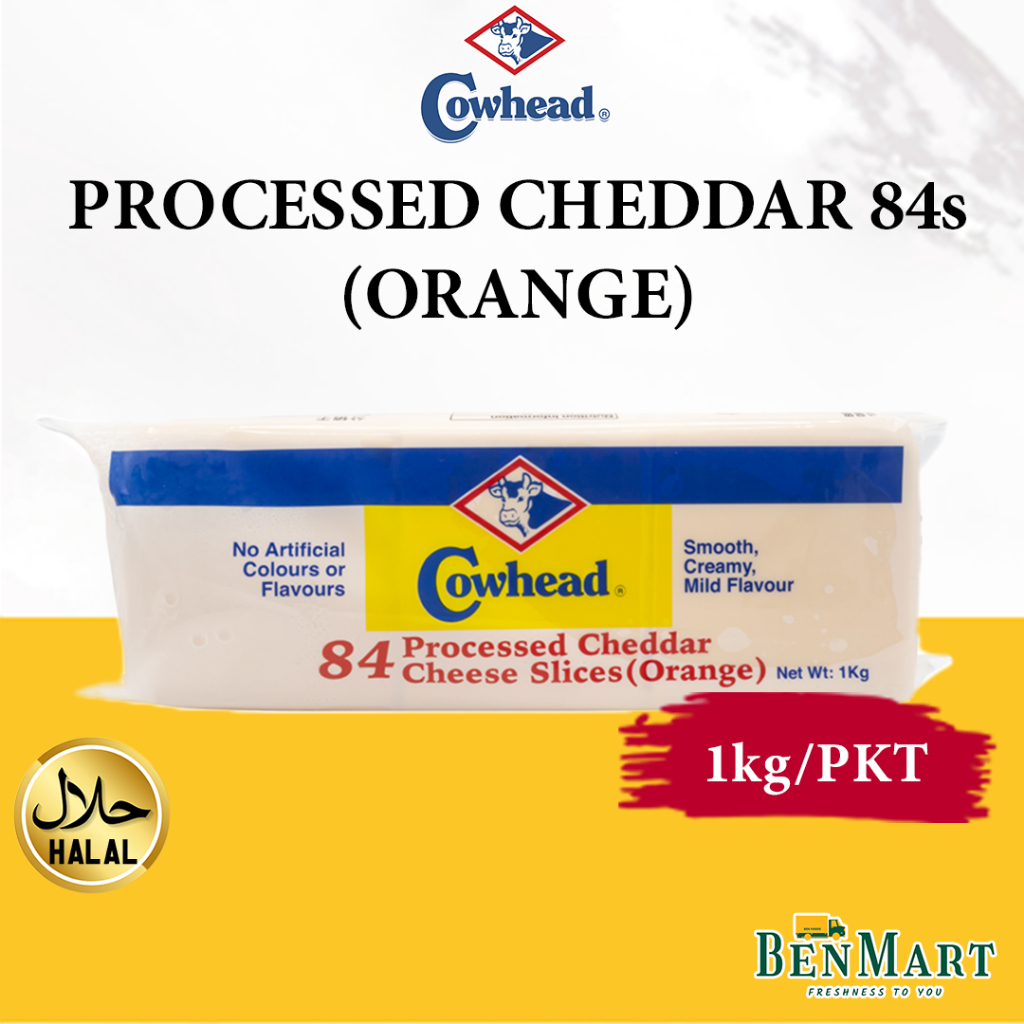 [BenMart Chill] Cowhead Original Cheese Slices 84s (Orange) - Halal ...