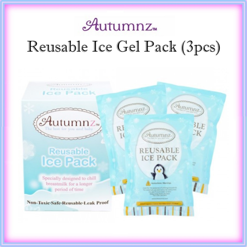 Autumnz Ice Packs Reusable ice gel pack for Breast milk / Food / Drinks ...