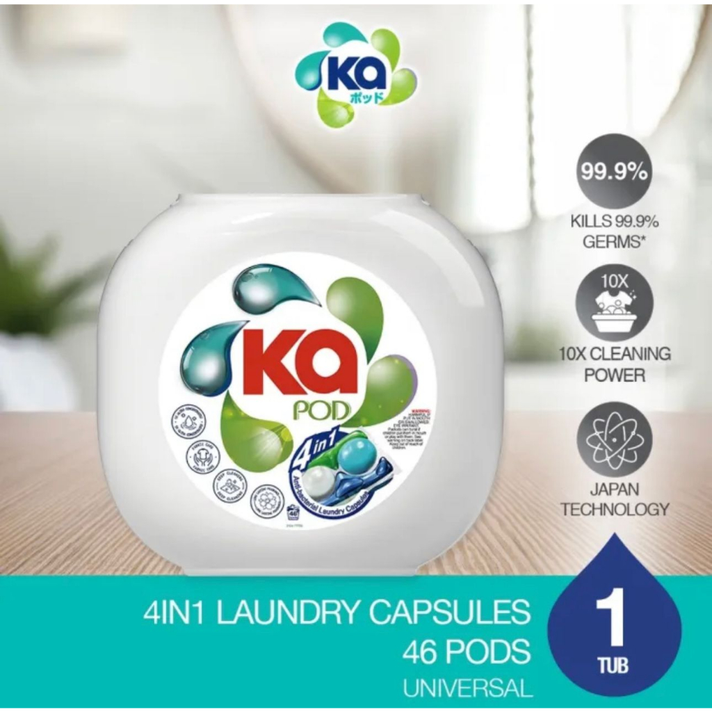 [🔥FREE SHIPPING🔥]KA 4 In 1 washing capsule Pod Antibacterial Laundry ...
