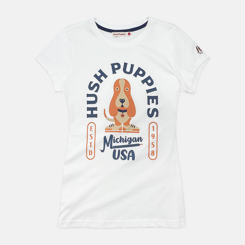 Hush Puppies Ladies Round Neck Family Graphic Tee Cotton Mixed ...