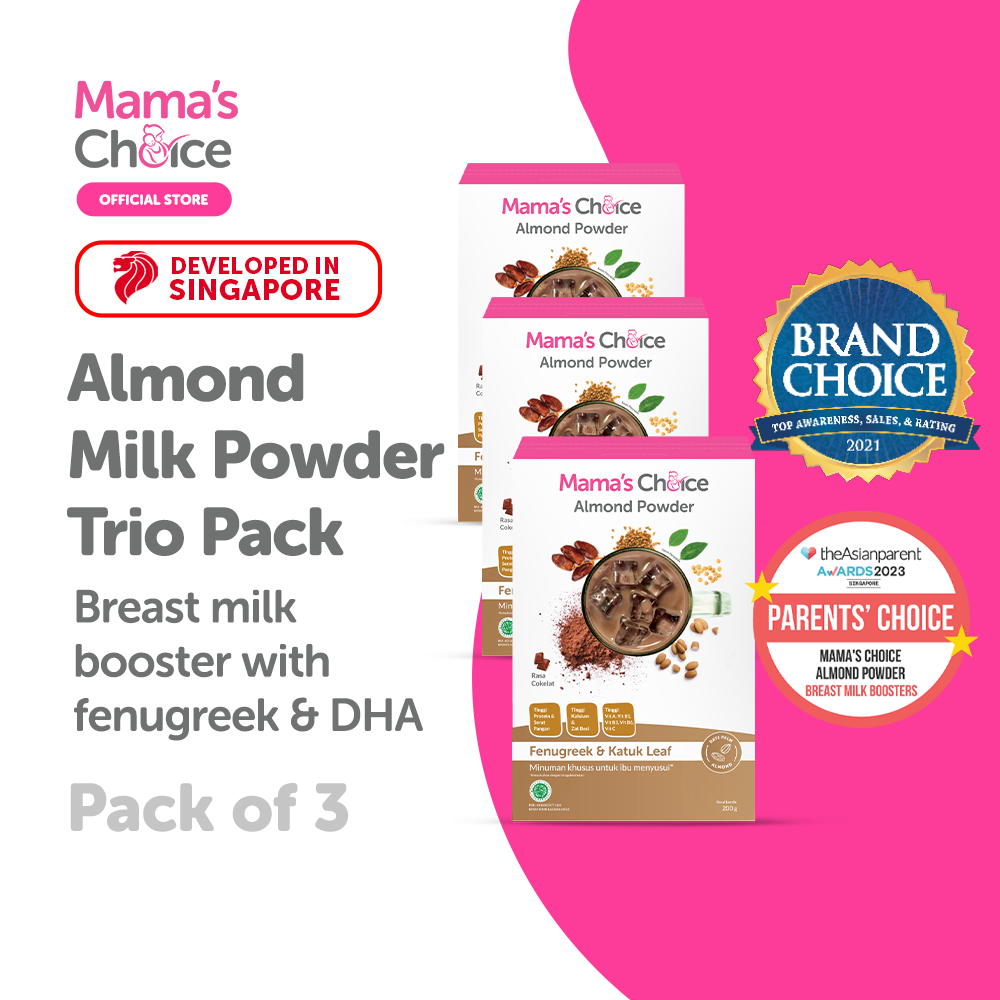 [Bundle of 3] Mama’s Choice Almond Milk Powder | Breast Milk Booster ...