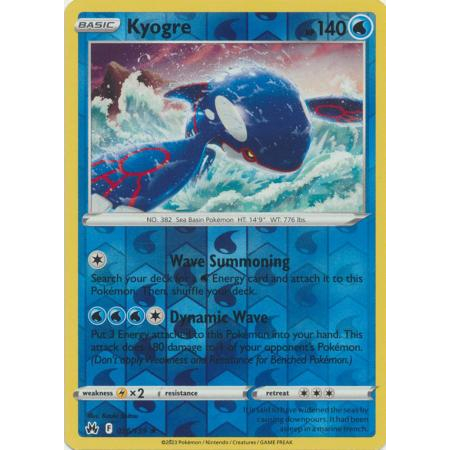 [Pokemon Cards] Kyogre - 036/159 - Holo Rare Reverse Holo (Crown Zenith ...