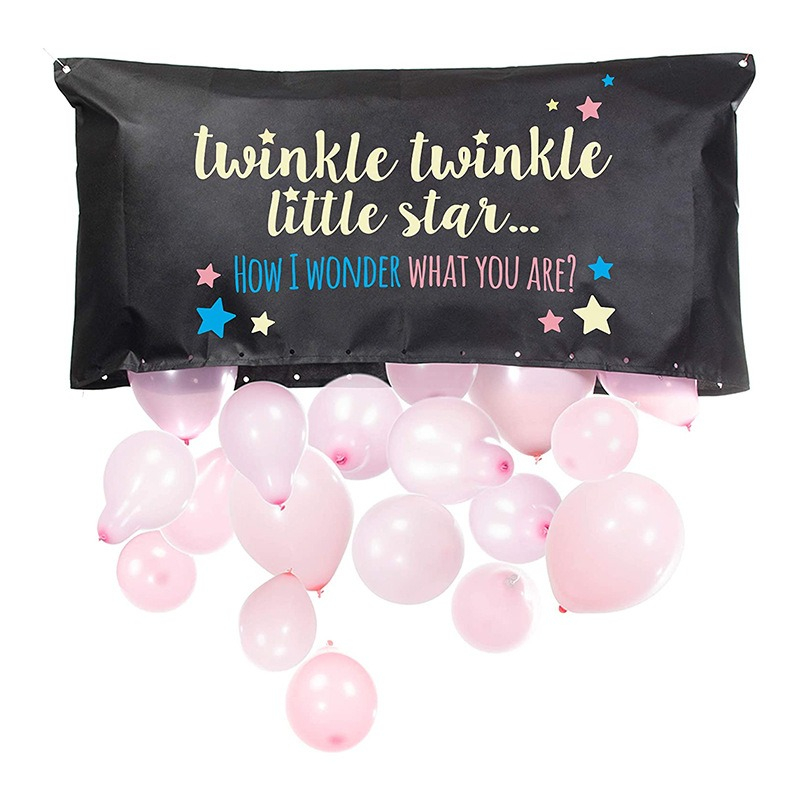 [SG Seller]Baby Gender Reveal Balloon Drop Bag | Twinkle, Twinkle ...
