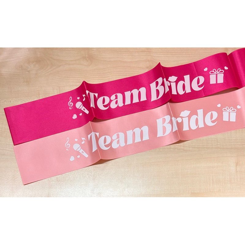 Team Bride Sash in Pink (Bridesmaids sash) | Shopee Singapore