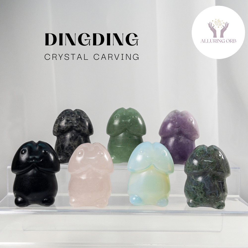 🔮🇸🇬 Ding Ding Carving 🤭 | Crystal Carvings | Natural Crystals | Crystal Design | Shopee Singapore