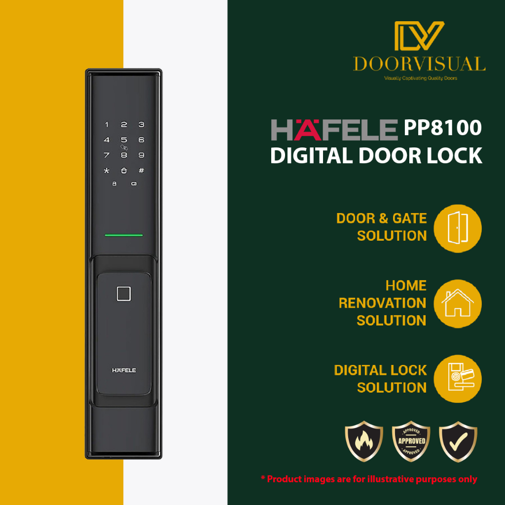 Hafele PP8100 Digital Door Lock | Hafele PP8100 Fire Rated Digital Lock ...