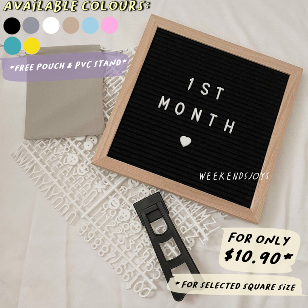 Letterboard Felt Wooden Message Sign Letter Board Ins Wood | birthday ...