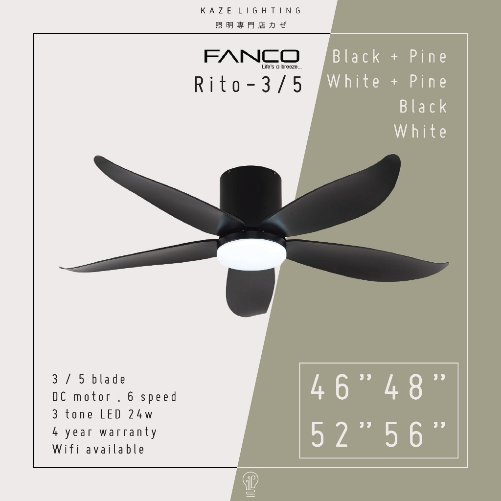 [INSTALLATION] - FANCO RITO - 3 / RITO - 5 46, 48, 52 & 54Inch DC Motor ...