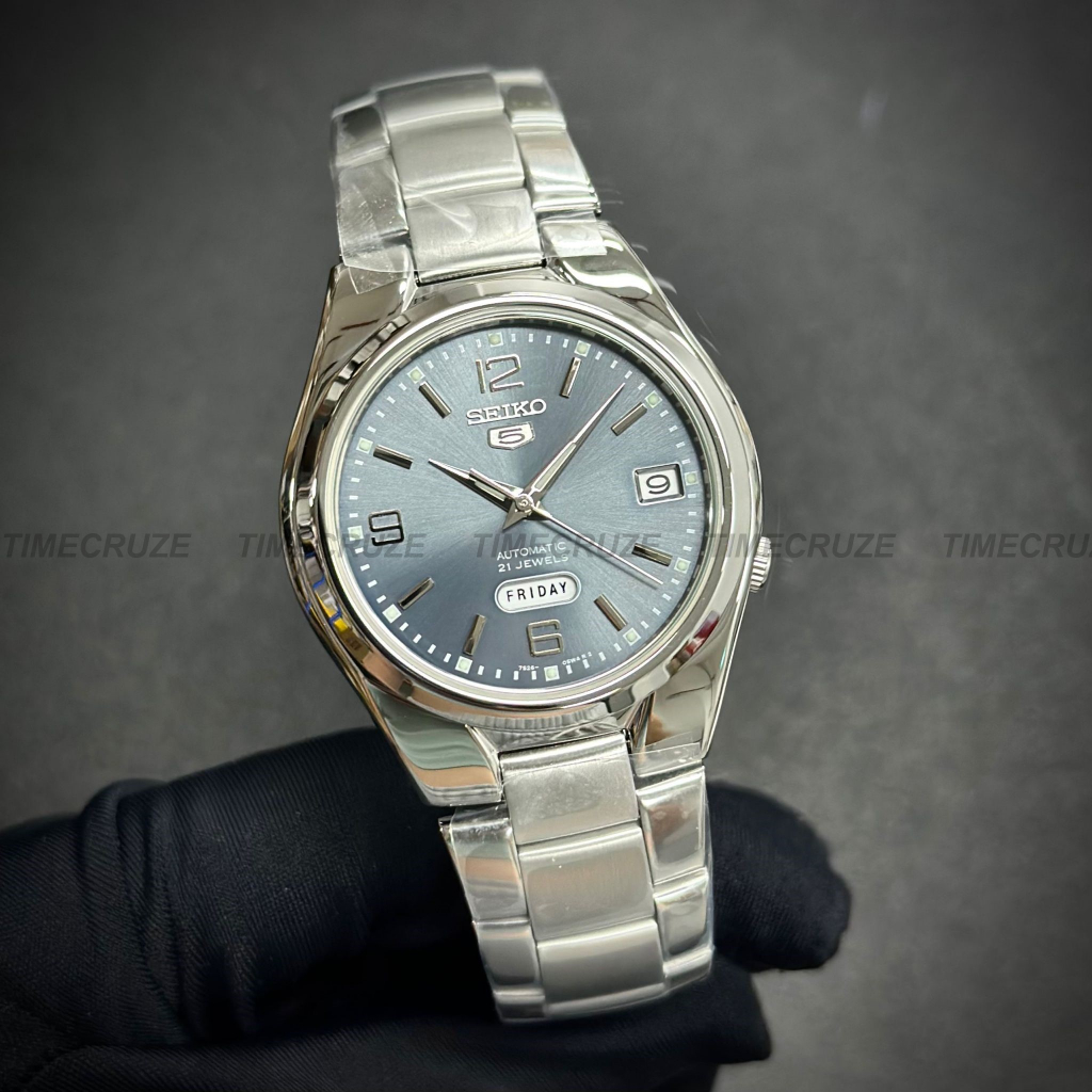 [Time Cruze] Seiko 5 SNK621 Automatic Stainless Steel Grey Dial Men ...