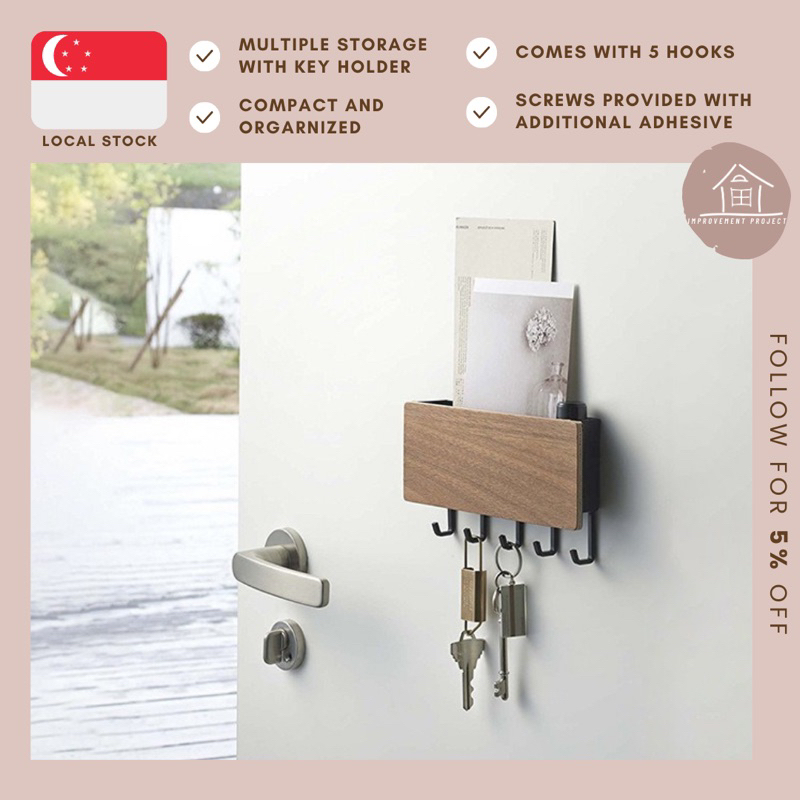 [SG STOCKS] Key Holder/Key Storage Holder/Wall Organizer/Wall Mounted ...