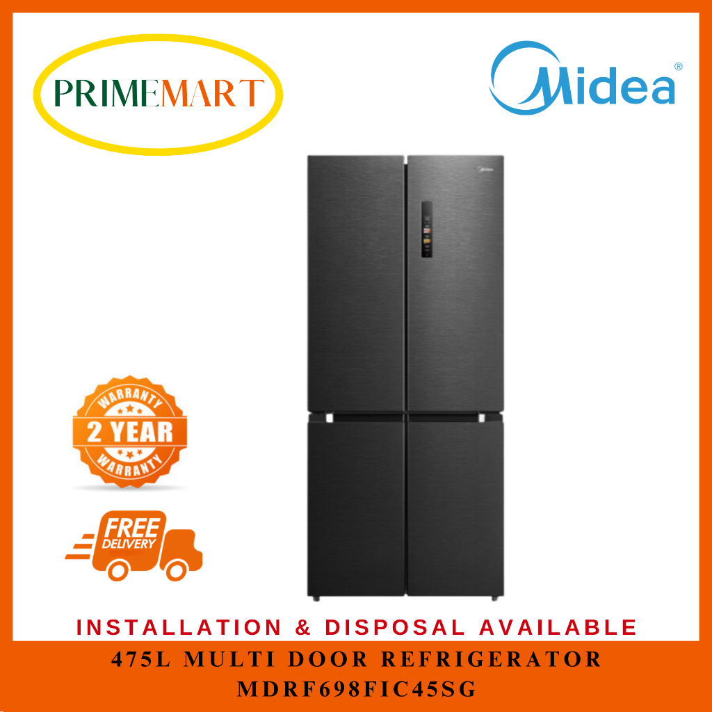 MIDEA MDRF698FIC45SG 475L MULTI-DOOR REFRIGERATOR - 2 YEARS MIDEA ...