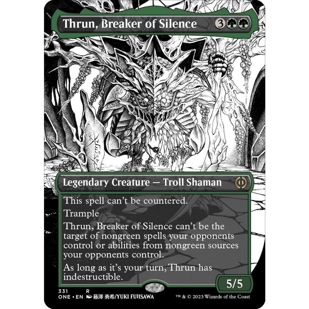 Thrun, Breaker of Silence Borderless Manga Magic the Gathering Phyrexia ...