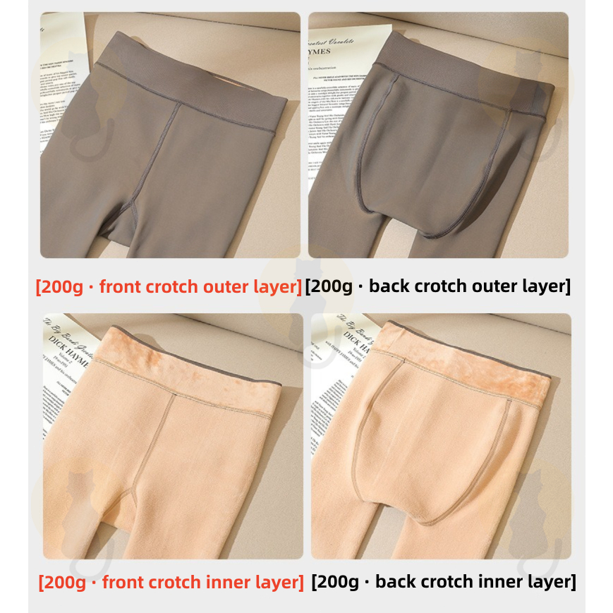 [ SG Ready Stock] 80g/200g/220g Free Size Thermal Pantyhose Lined Plush Translucent Winter Warm ...