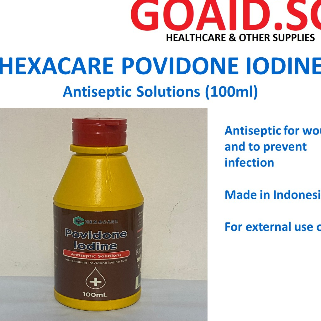 Hexacare Povidone Iodine Antiseptic Solutions (100ml/bottle) | Shopee ...