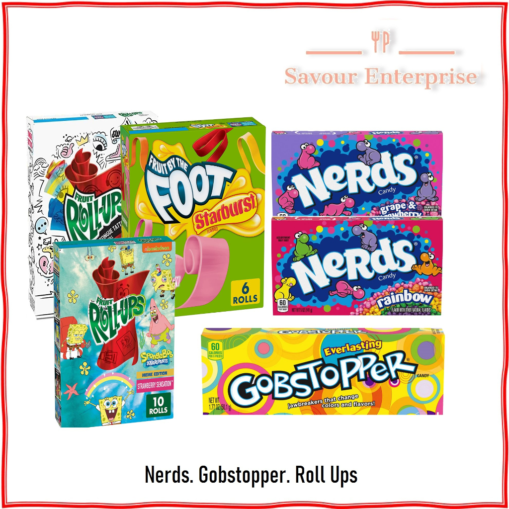 Nerds Candy 141g / Gobstopper / Rolls Ups / Jolly Rancher | Shopee ...
