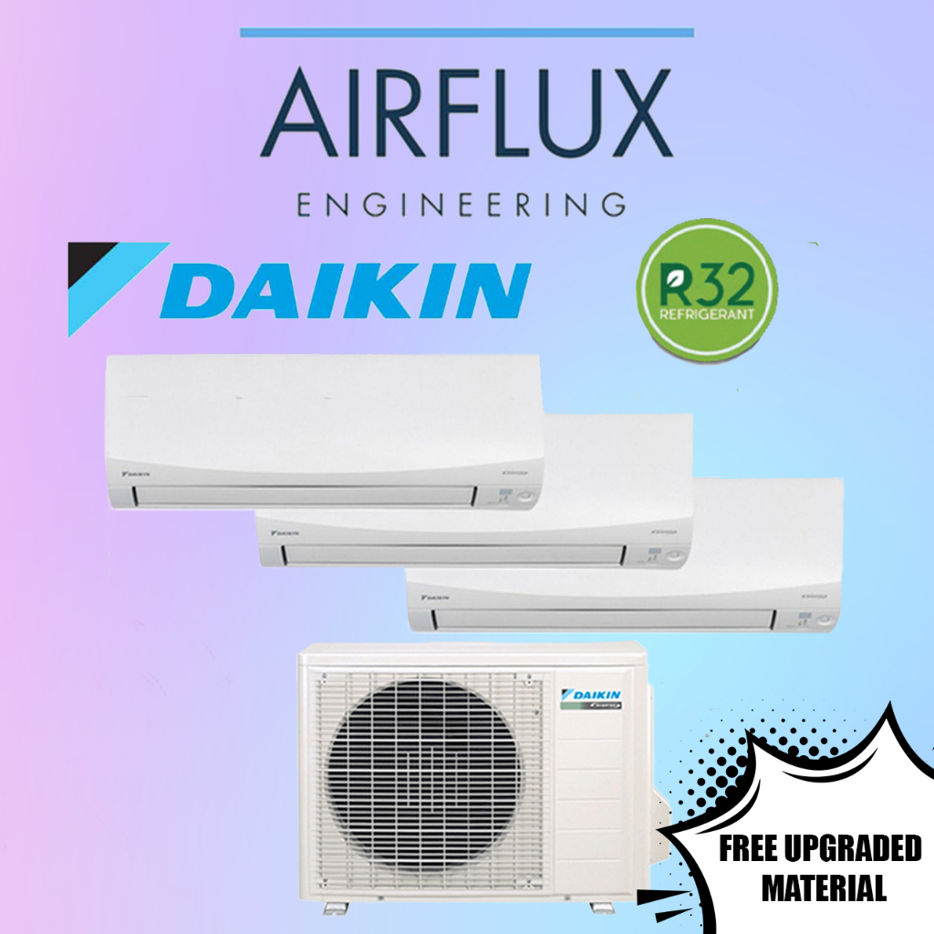 DAIKIN SYSTEM 3 ISMILE ECO SERIES - NEW R32 (INSTALLATION INCLUDED FREE ...