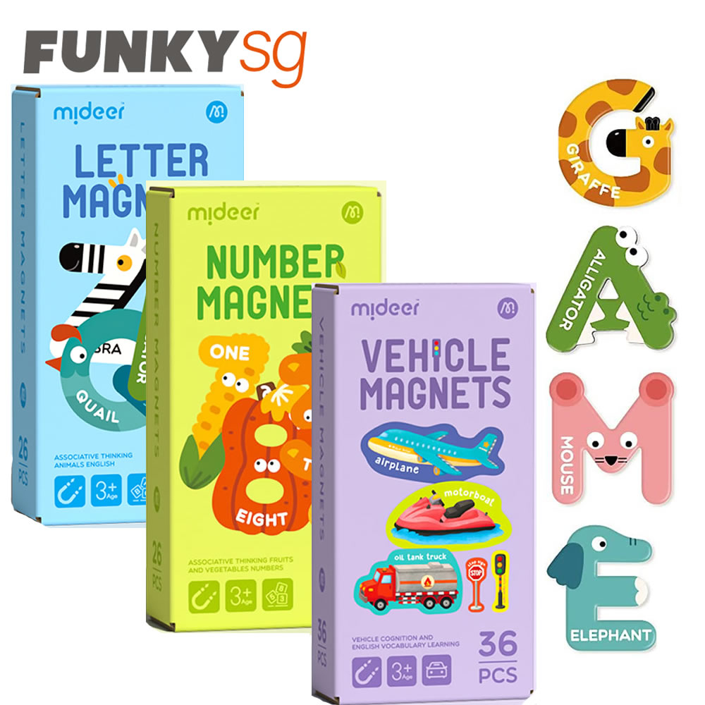 MiDeer Kids Learning Magnet Alphabet Number Magnets For Magnetic Fridge ...